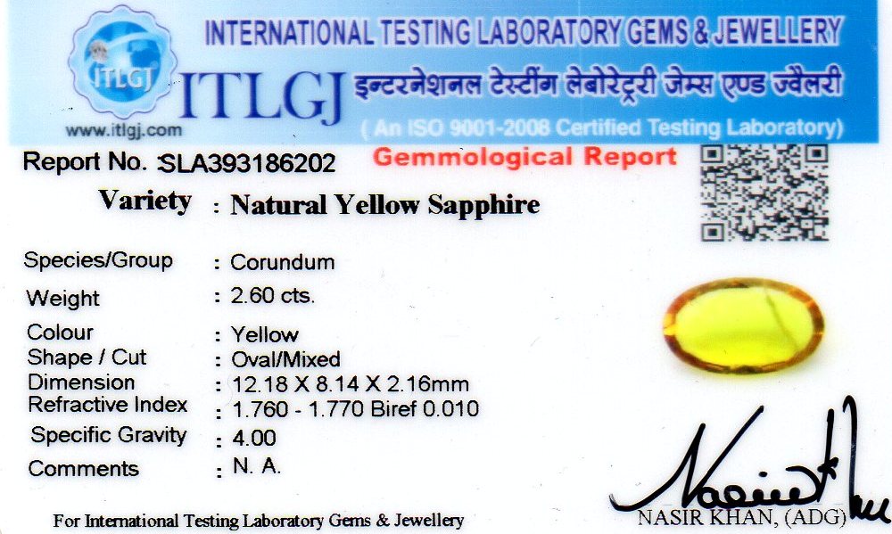 Buy certified natural yellow sapphire (pukhraj) gems /gemstones at best ...